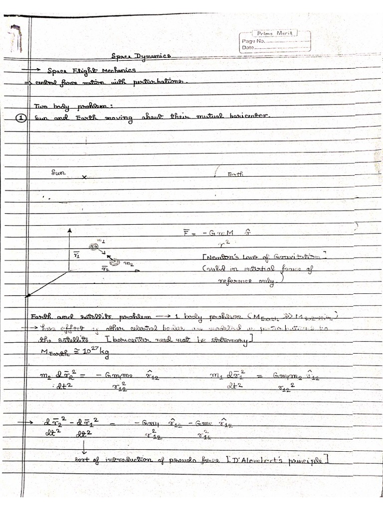 Space Dynamics | PDF