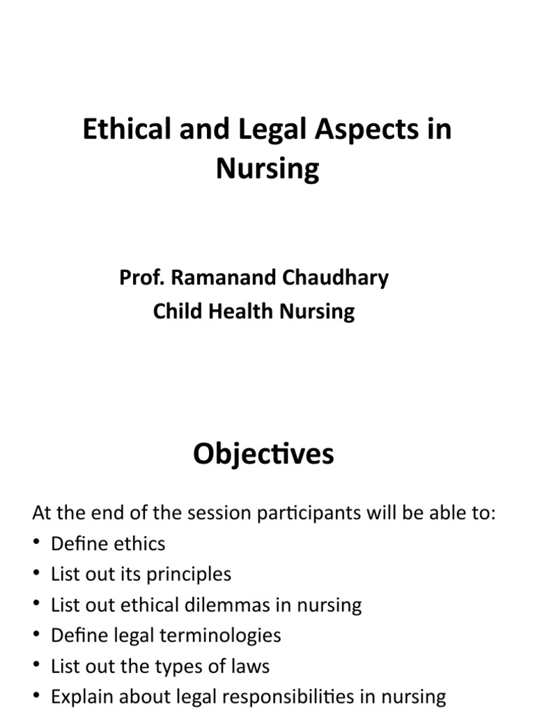 Legal and Ethical Aspects in Nursing | PDF | Tort | Negligence