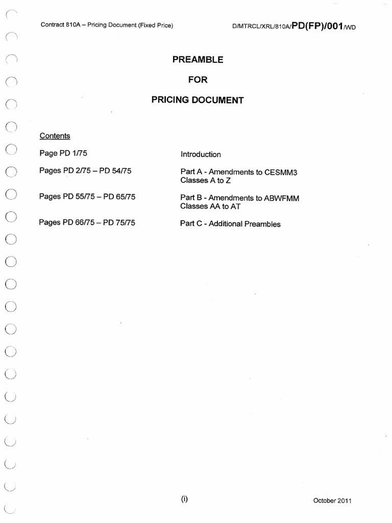 810A PD Preambles | PDF