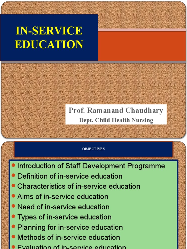 Inservice Education | PDF | Nursing | Learning