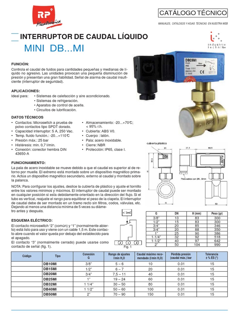 Sensor de Flujo Mini | PDF | Bienes manufacturados
