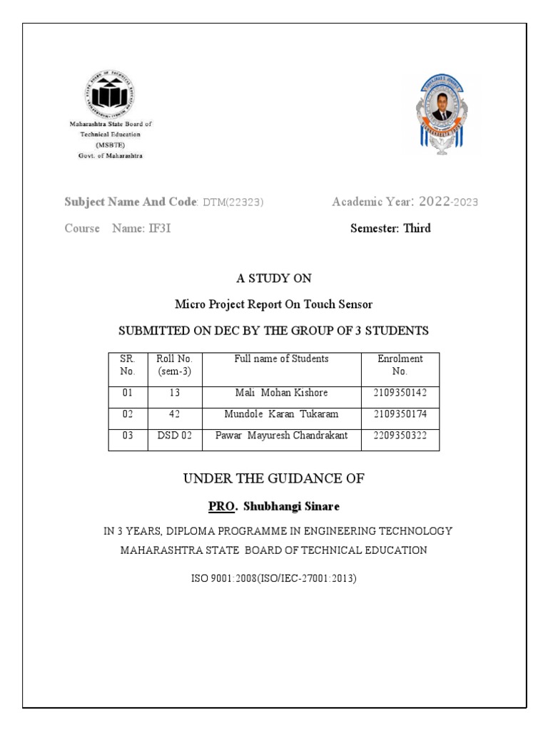 Karan DTM Microproject | PDF | Capacitance | Capacitor