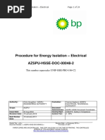 AzSPU SSOW Procedure For Energy Isolation (Process) | PDF | Audit | Risk