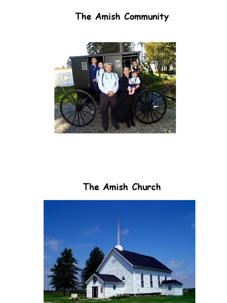 The Amish Community PowerPoint | PDF | Amish | Clothing