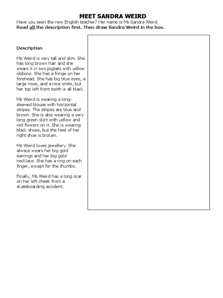 Meet Sandra Weird | PDF