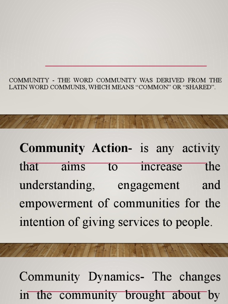 Exploring the Meaning and Impact of Community: Definitions, Actions ...