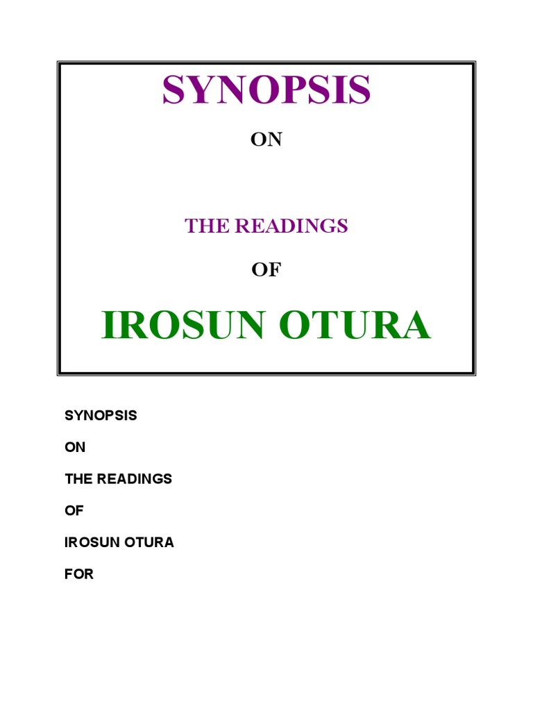 A Comprehensive Synopsis on the Readings of Irosun Otura | PDF