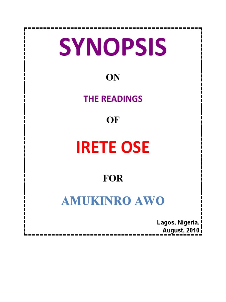Irete Ose For Amukinro Awo | PDF | Santería