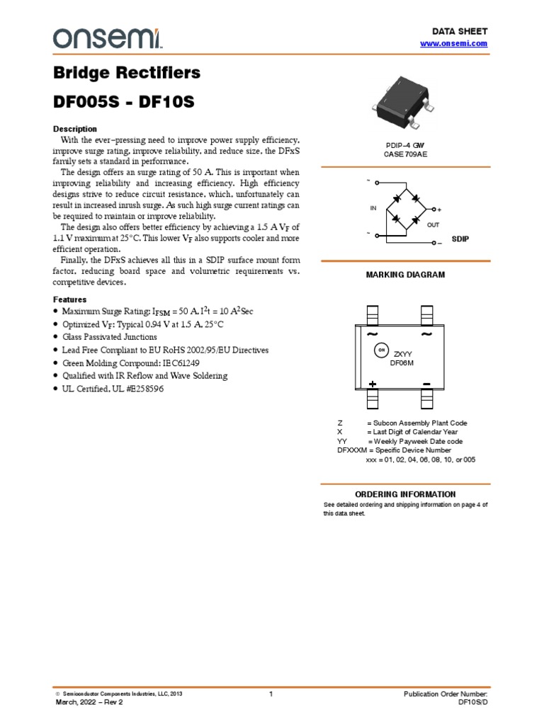 DF10S D | PDF | Rectifier | Trademark