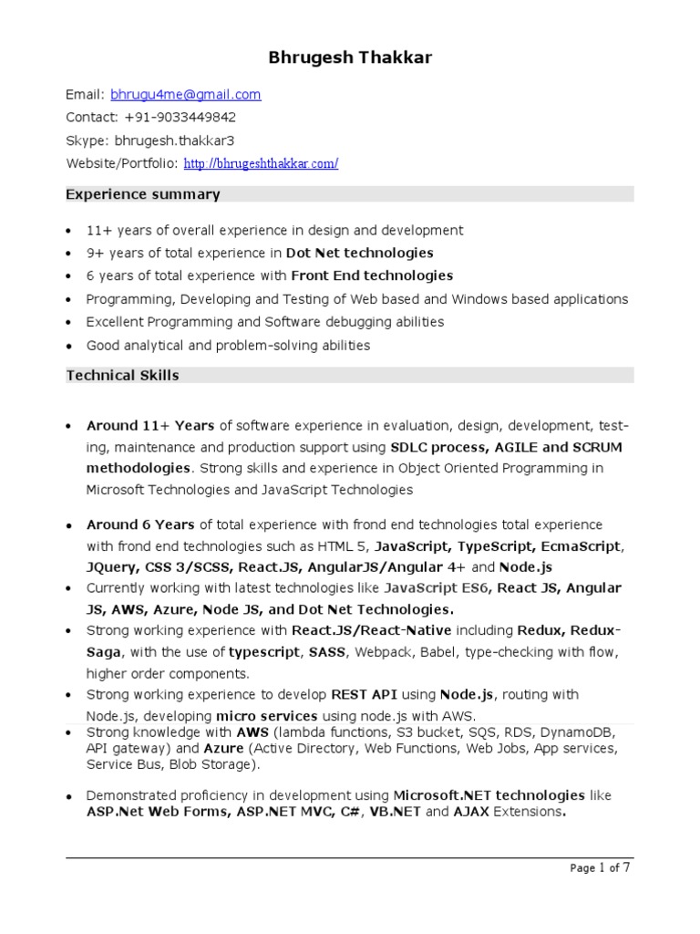Main CV Simple | Download Free PDF | Microsoft Sql Server | World Wide Web