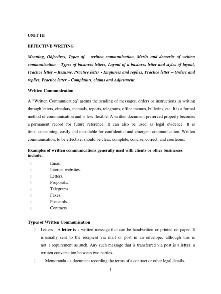 Unit 3 Com Aktu Course File Notes | PDF | Résumé | Communication