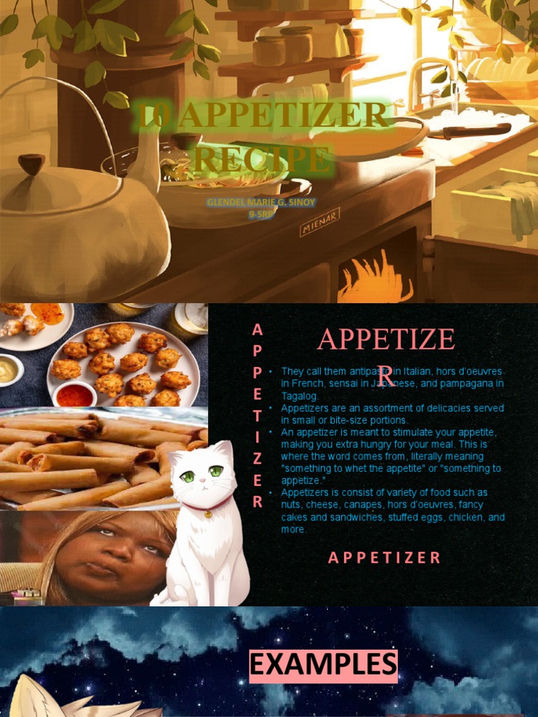 Tle Appetizer H Rghb8unj | PDF | Hors D'oeuvre | Food And Drink