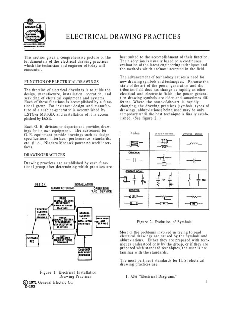 E-103 - Electrical Drawing Practices | PDF | Electricity | Electric Power