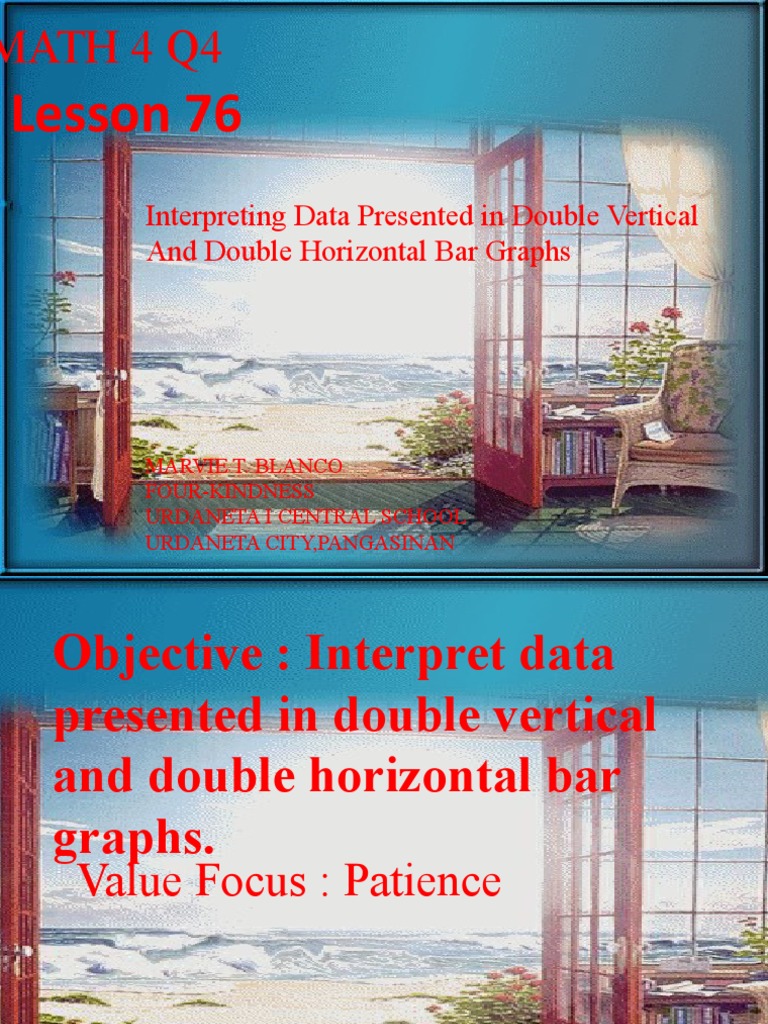 Lesson 76 Interpreting Data Presented in Double Vertical and Double ...