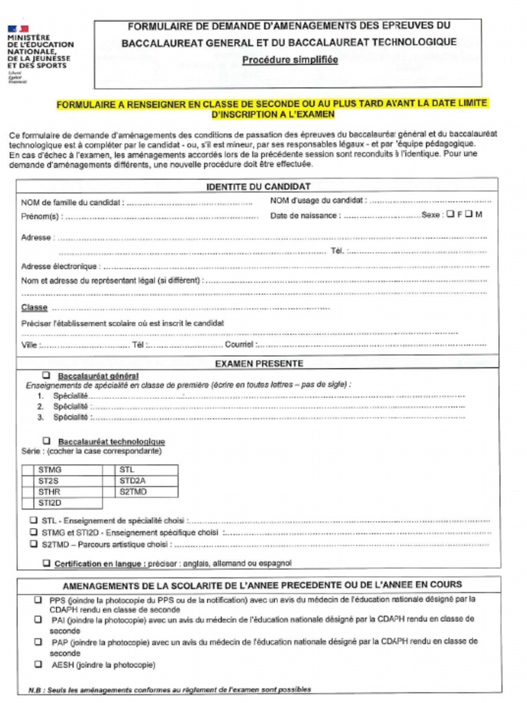 2023 BCG BTN Formulaire - Procedure - Simplifiee | PDF