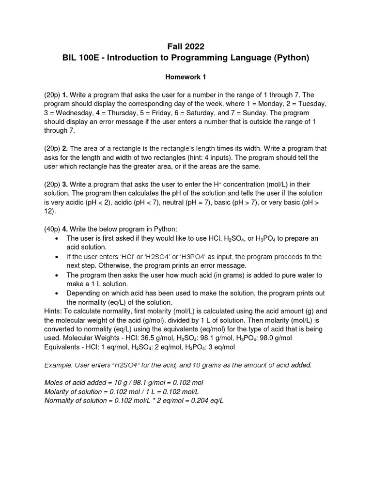 HW 1 | PDF