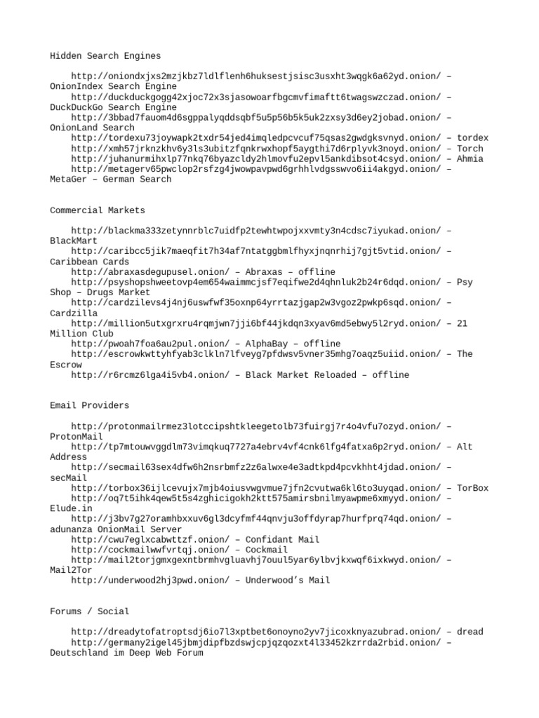 Links .Onion | PDF | Computer Law | Security
