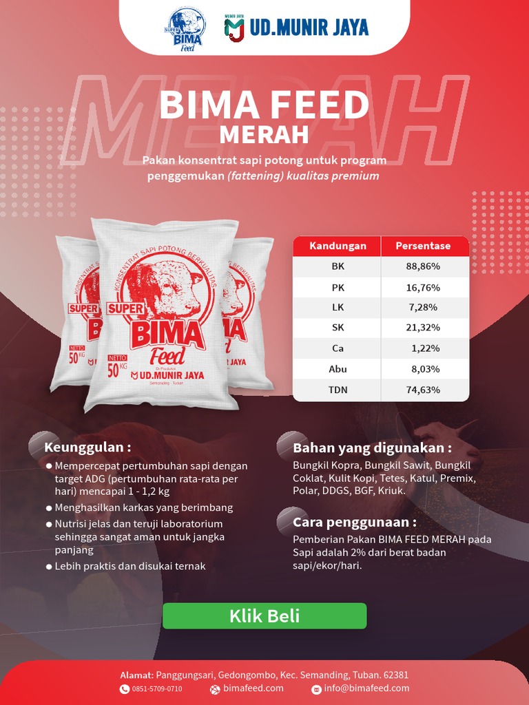 Brosur Bima Feed Merah | PDF