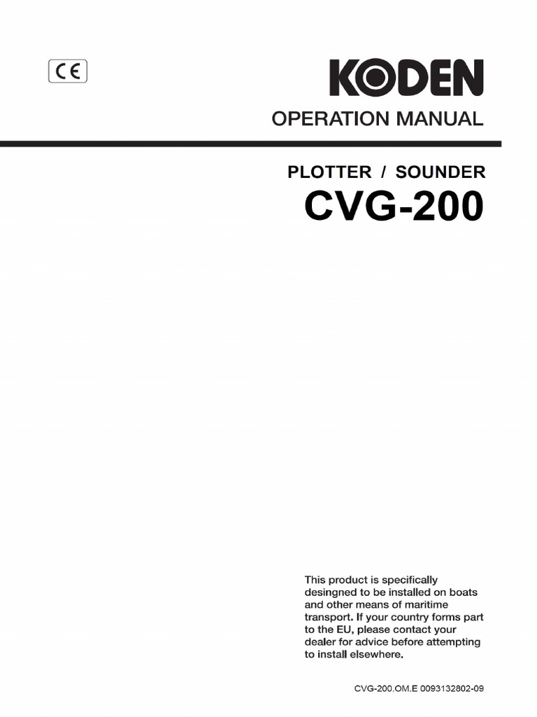 CVG-200 OME Rev09 | PDF | Screw | Global Positioning System