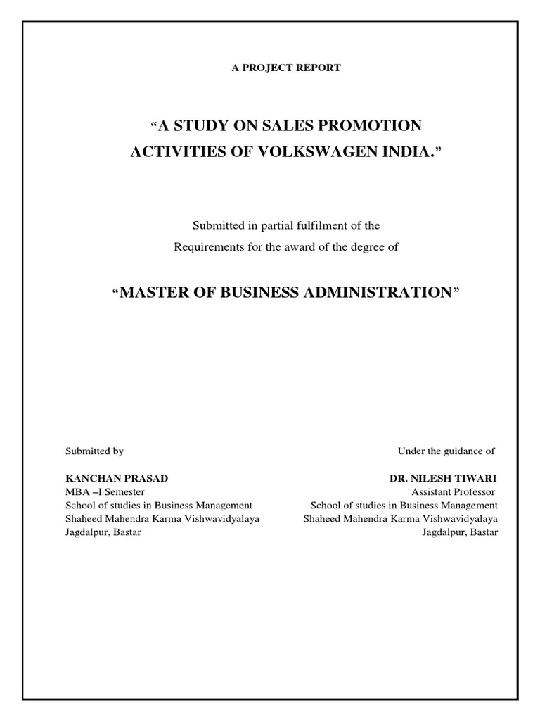 Case Study of Sales Promotion | PDF | Loans | Business