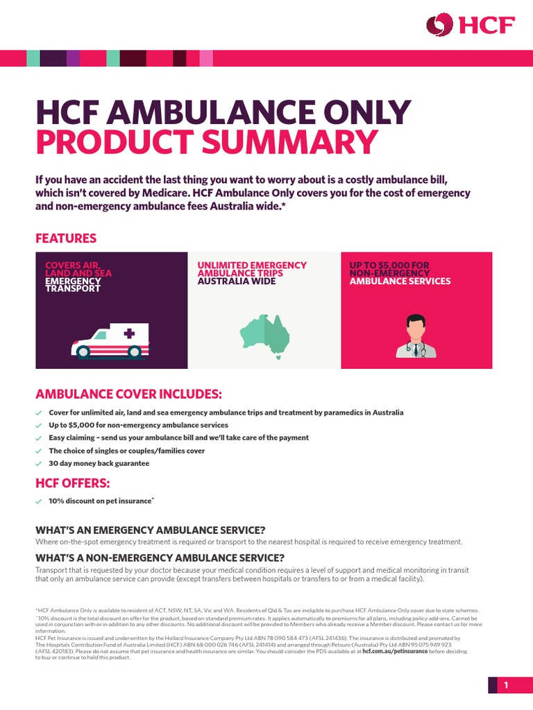 46 HCF Ambulance Only | PDF | Hospital | Ambulance