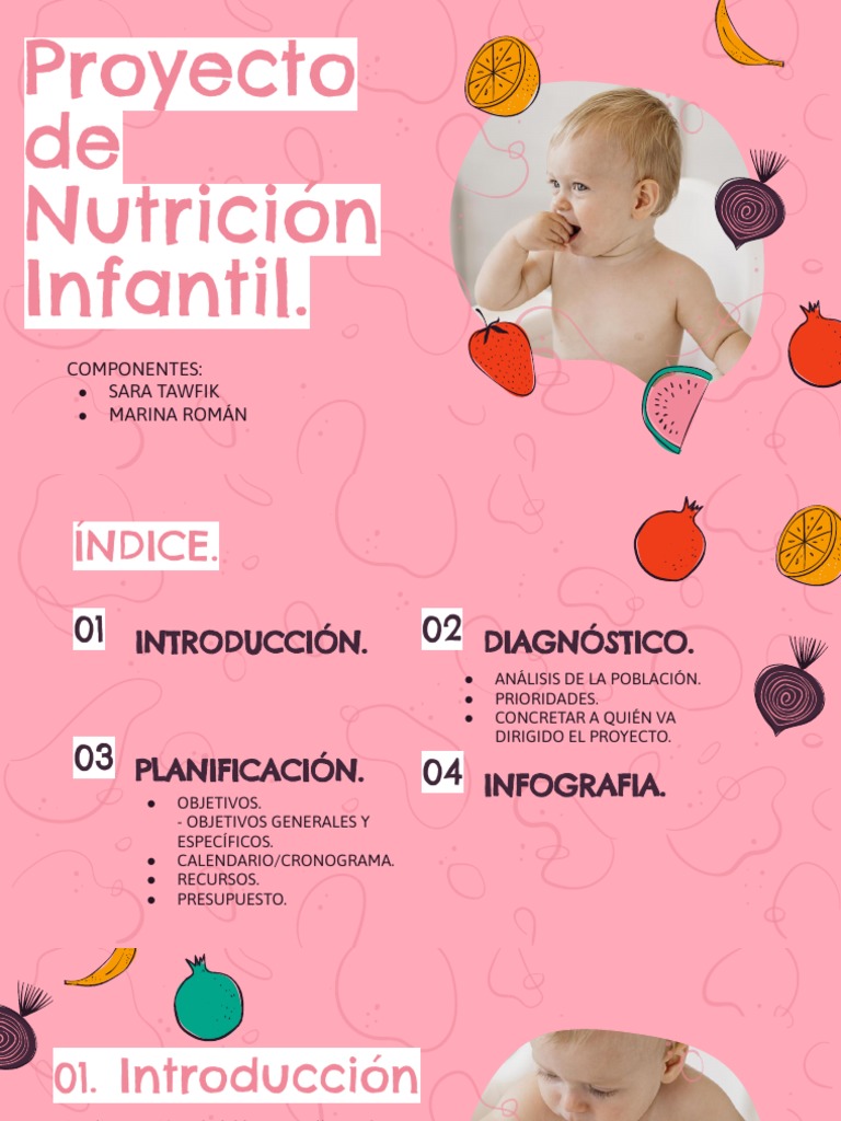 Proyecto de Nutrición Infantil. (1) - 2 | PDF | Alimentos | Nutrición