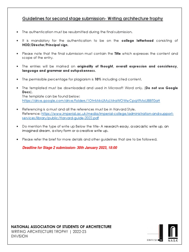 Writing Architecture Trophy Stage 2 Guidelines | PDF