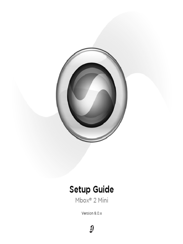 Mbox 2 Mini Setup Guide | PDF | Installation (Computer Programs) | Electronics