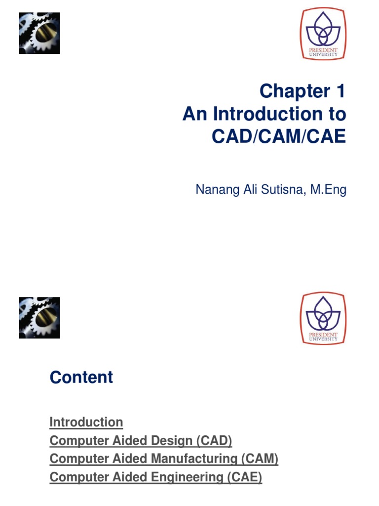 An Introduction To CAD-CAM-CAE | PDF | Product Lifecycle | Computer Aided Design