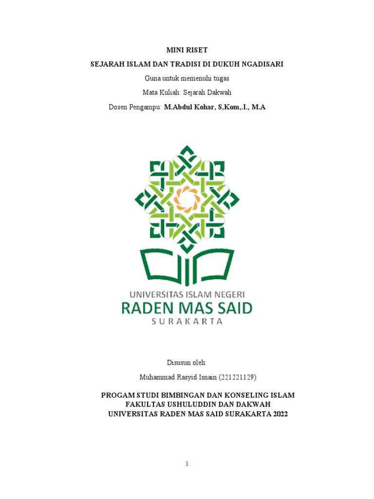 MINI RISET Sejarah | PDF