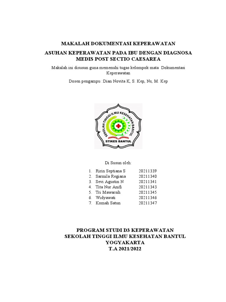 Makalah Dokep Maternitas | PDF | Pengembangan Diri