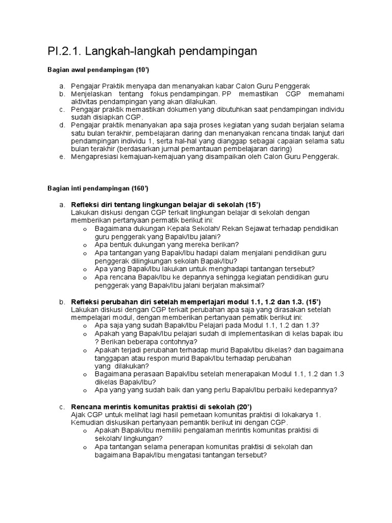 Langkah Langkah Pi 2 | PDF