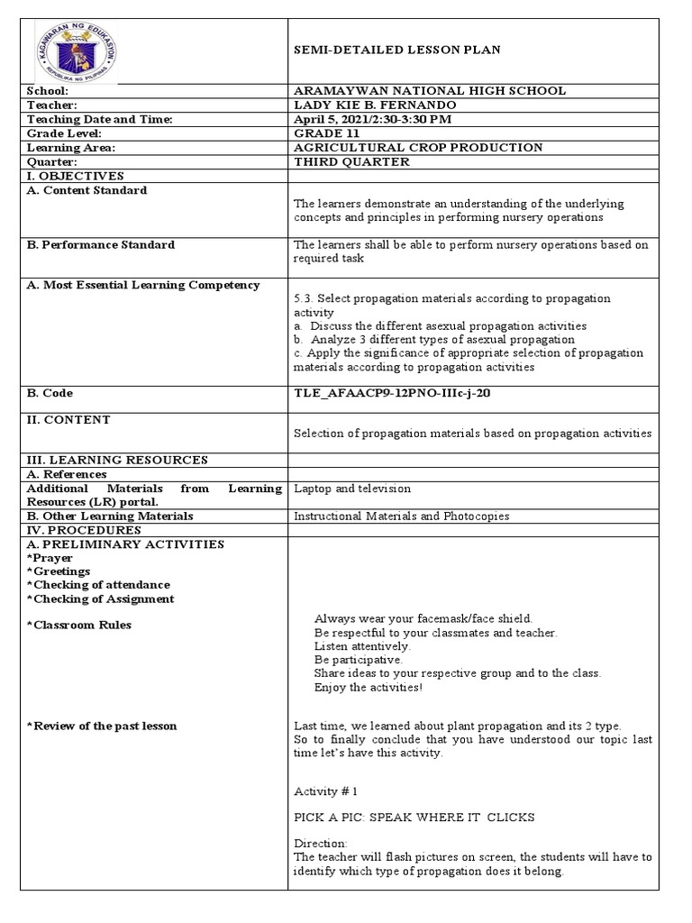 Selecting the Right Tools for the Job: A Lesson on Asexual Plant ...