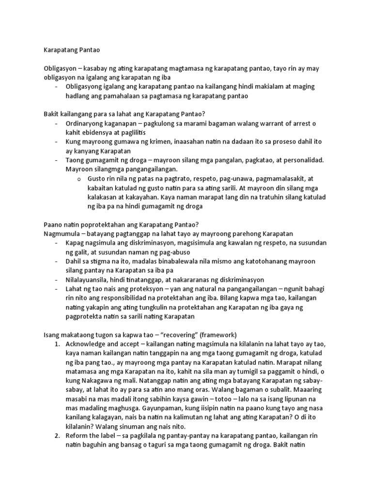 Karapatang Pantao | PDF