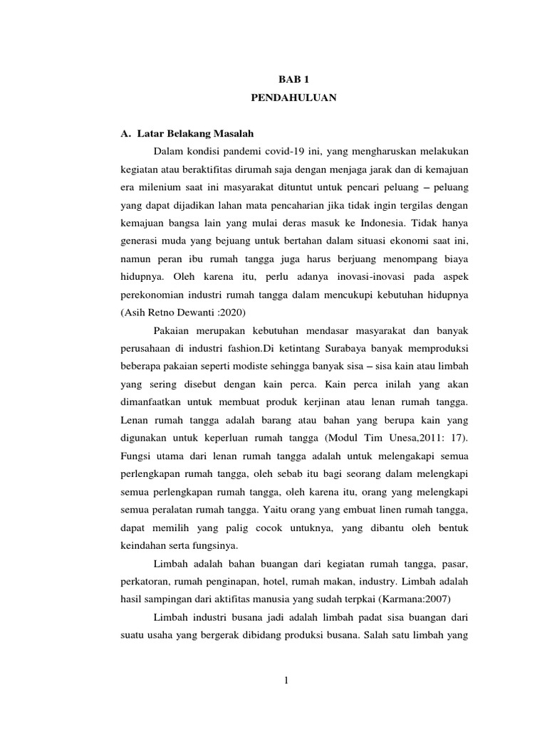 Bab 1 | PDF