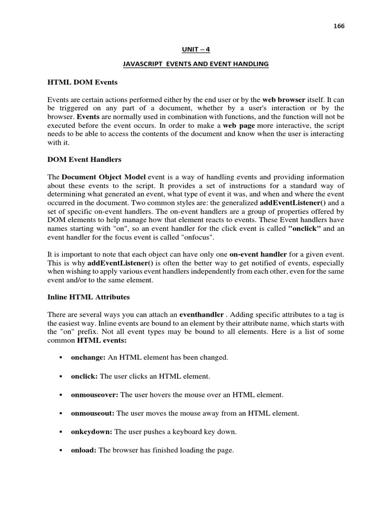 Events | PDF | Document Object Model | World Wide Web Events | PDF | Document Object Model | World Wide Web