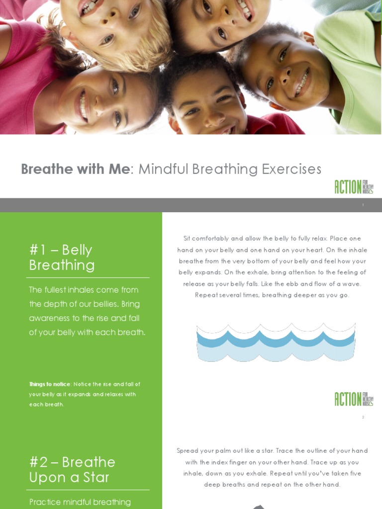 Breathe With Me Mindful Breathing Exercises 1 | PDF | Breathing ...