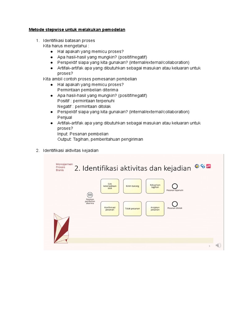MPB 5 - 3 Metode Pemodelan Proses | PDF