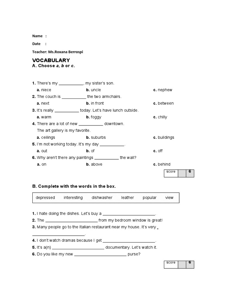 Final Exam Beginner Vi Sjb Pdf Home Garden