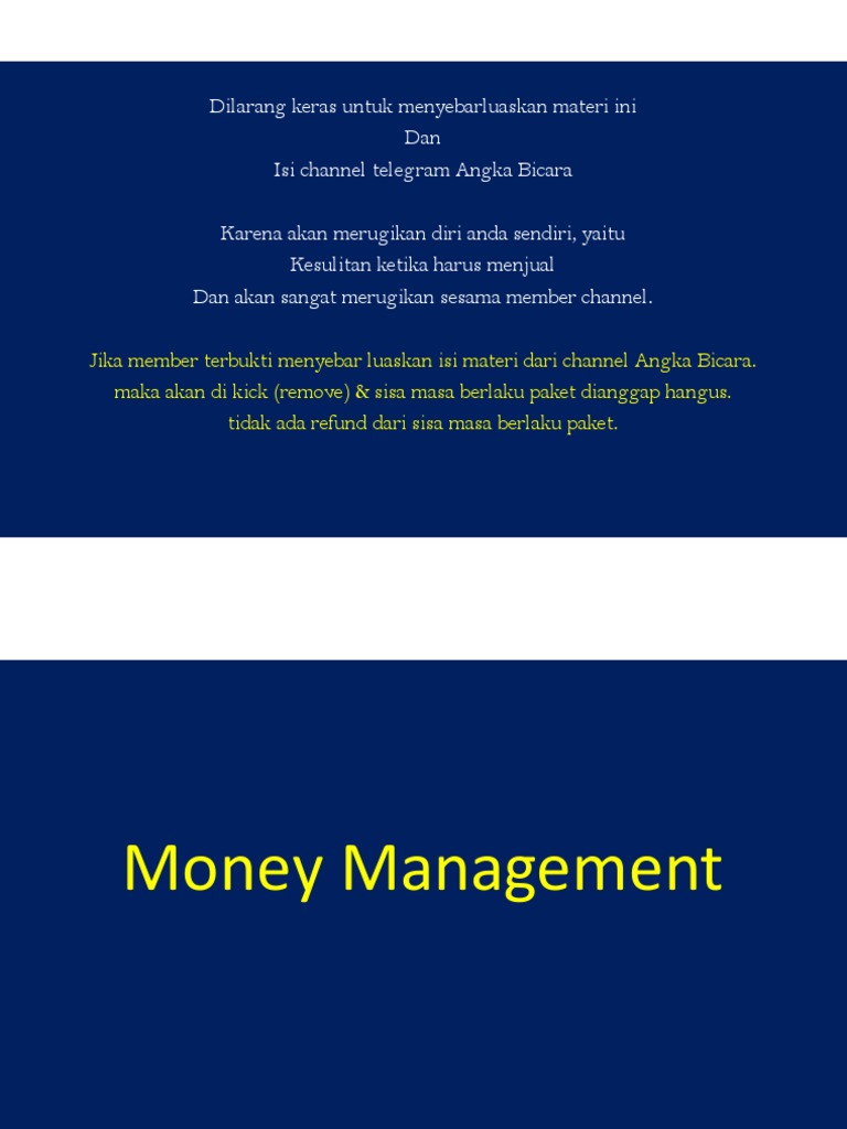 Money Management Trading (MMT) | PDF