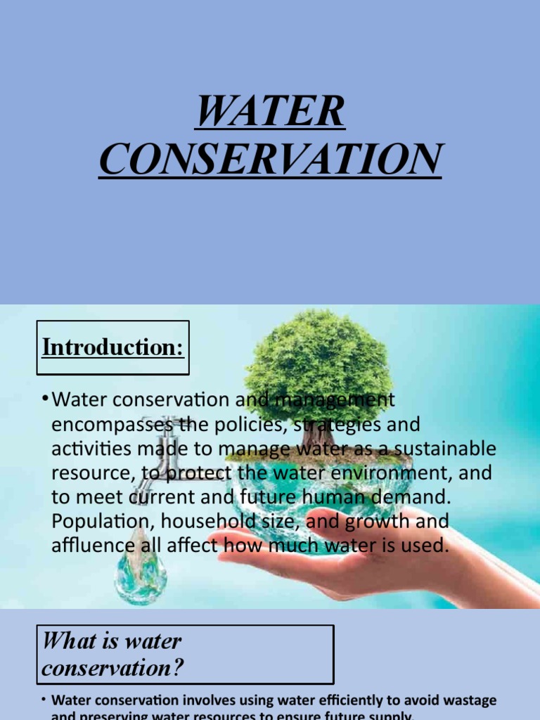 Water Conservation | PDF