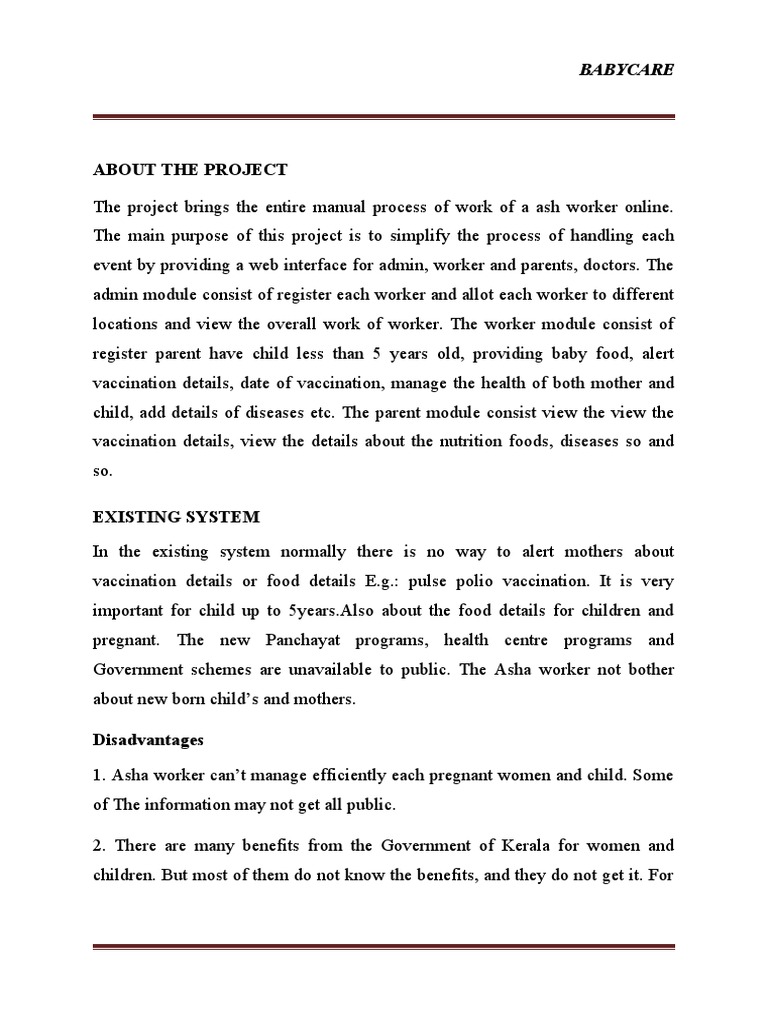 A Digital Baby Care Management System: Streamlining Vaccination ...