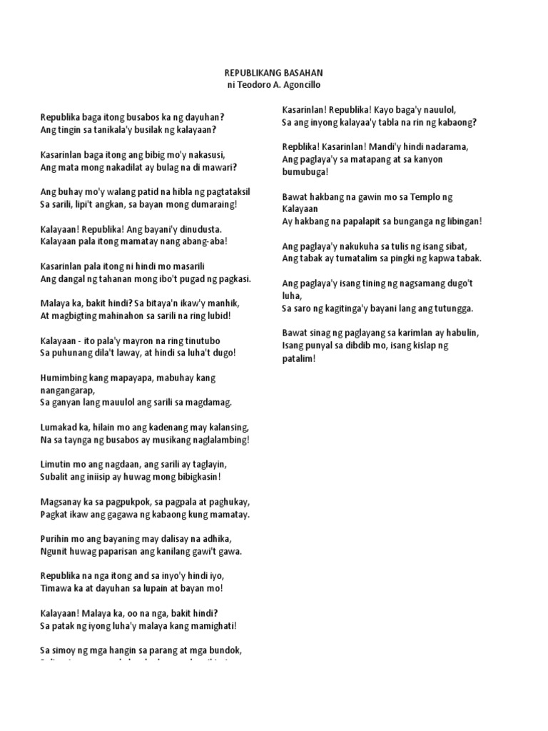 Republikang Basahan | PDF