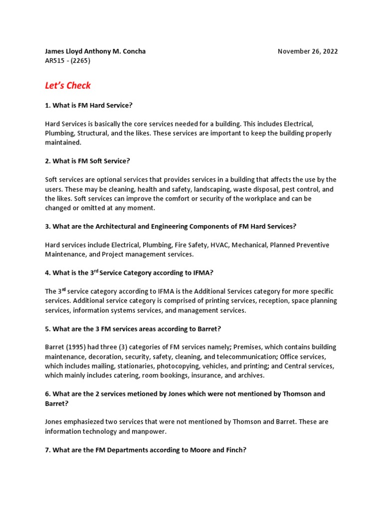 Understanding Facility Management Services | PDF | Business | Economies