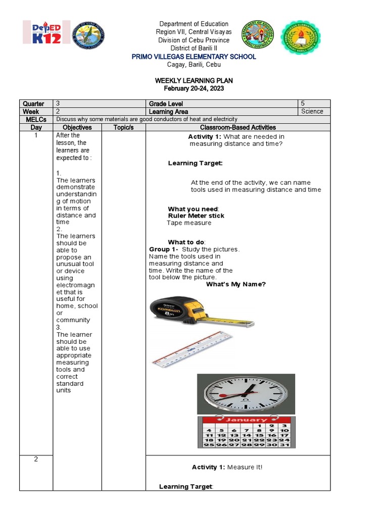 Week 2 Science | Download Free PDF | Electrical Conductor | Distance