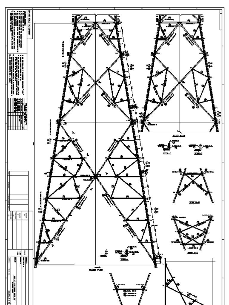 Sample Tower Structural Drawings | PDF