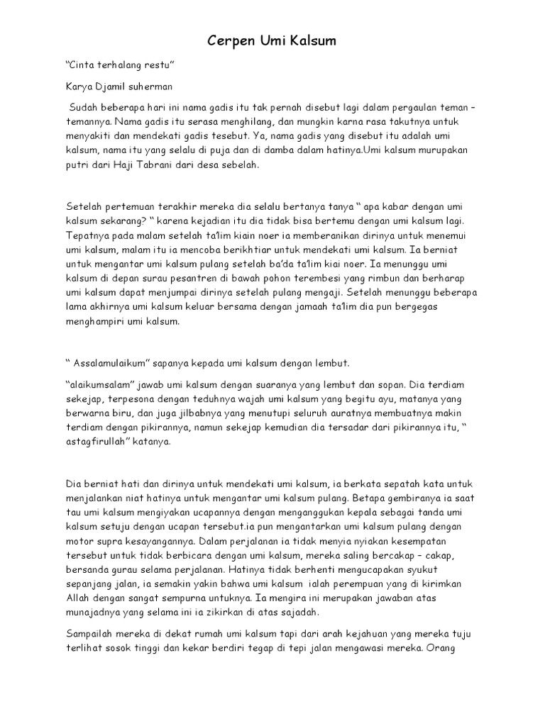 Cerpen Umi Kalsum | PDF