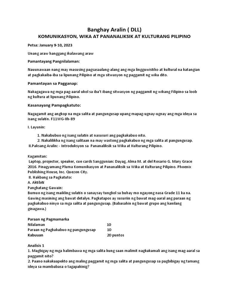 Introduksyon Sa Pananaliksik Pdf