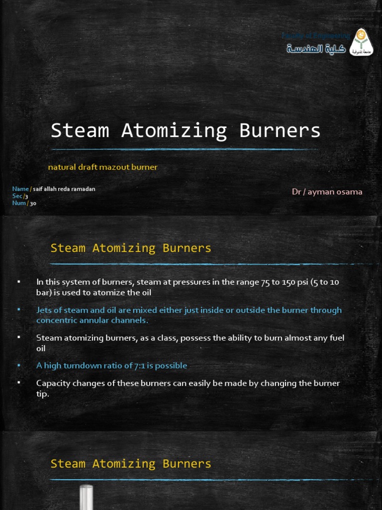 Steam Atomizing Burner Overview | PDF | Home & Garden | Science ...
