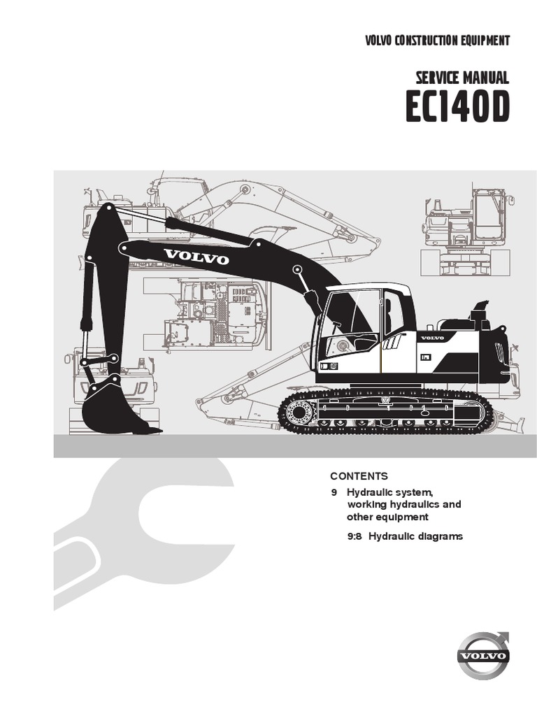 EC140D Hydraulic System Overview | PDF | Valve | Engines
